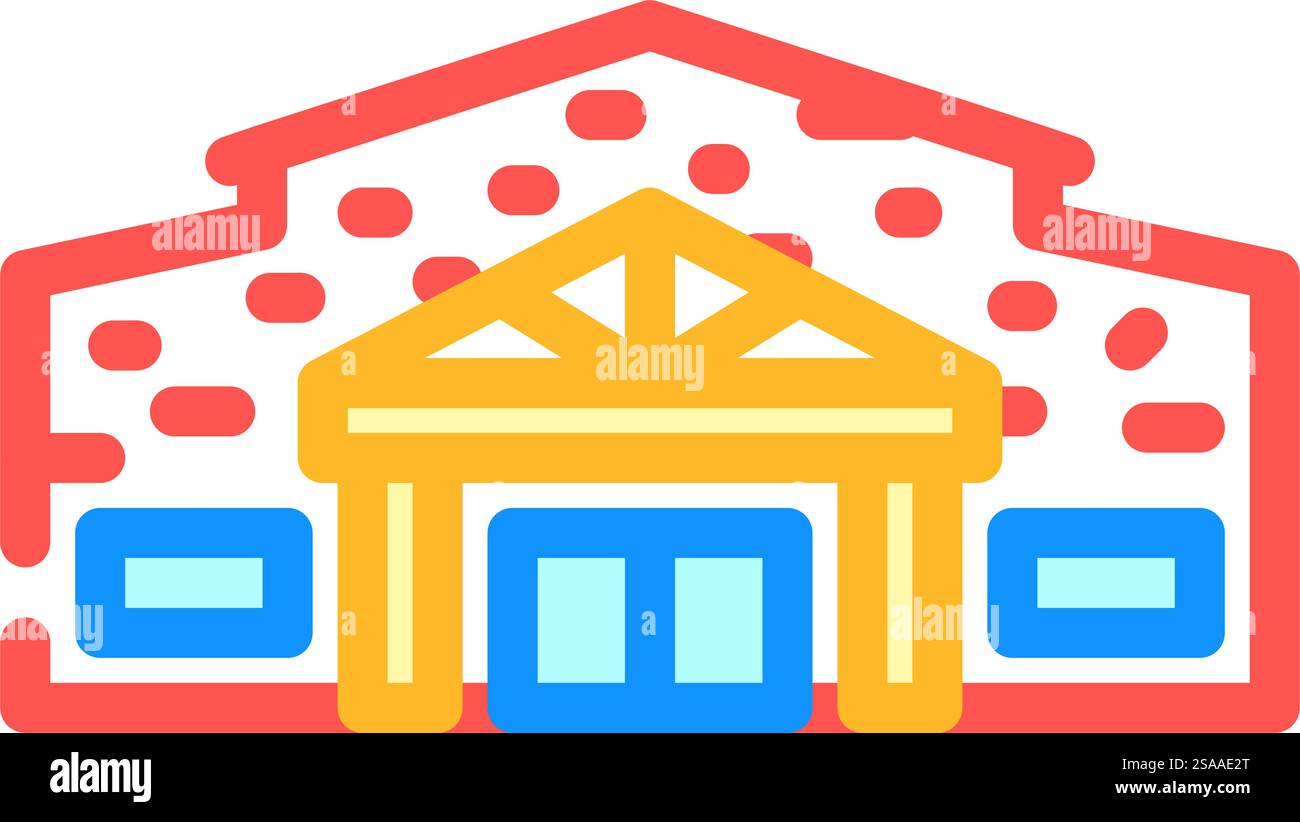 cash and carry color icon vector. cash and carry sign. isolated symbol ...