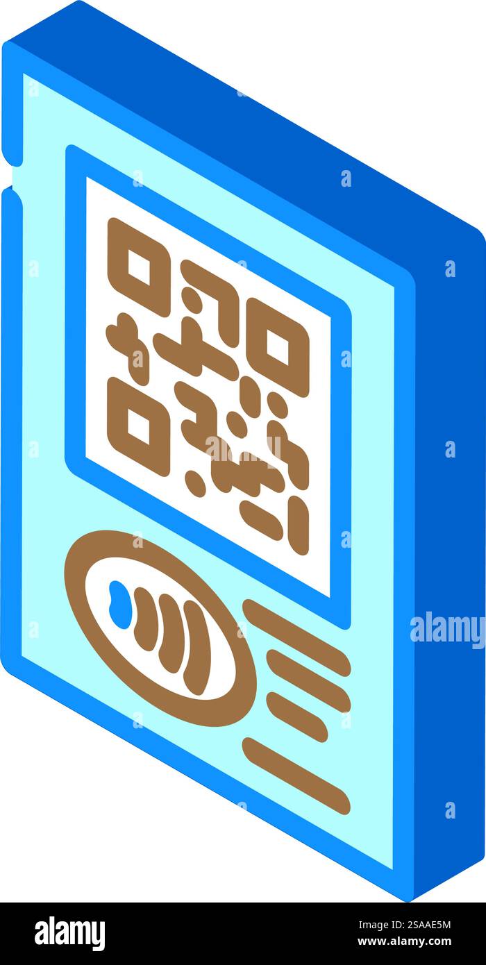 nfc tap to connect isometric icon vector. nfc tap to connect sign. isolated symbol illustration ...