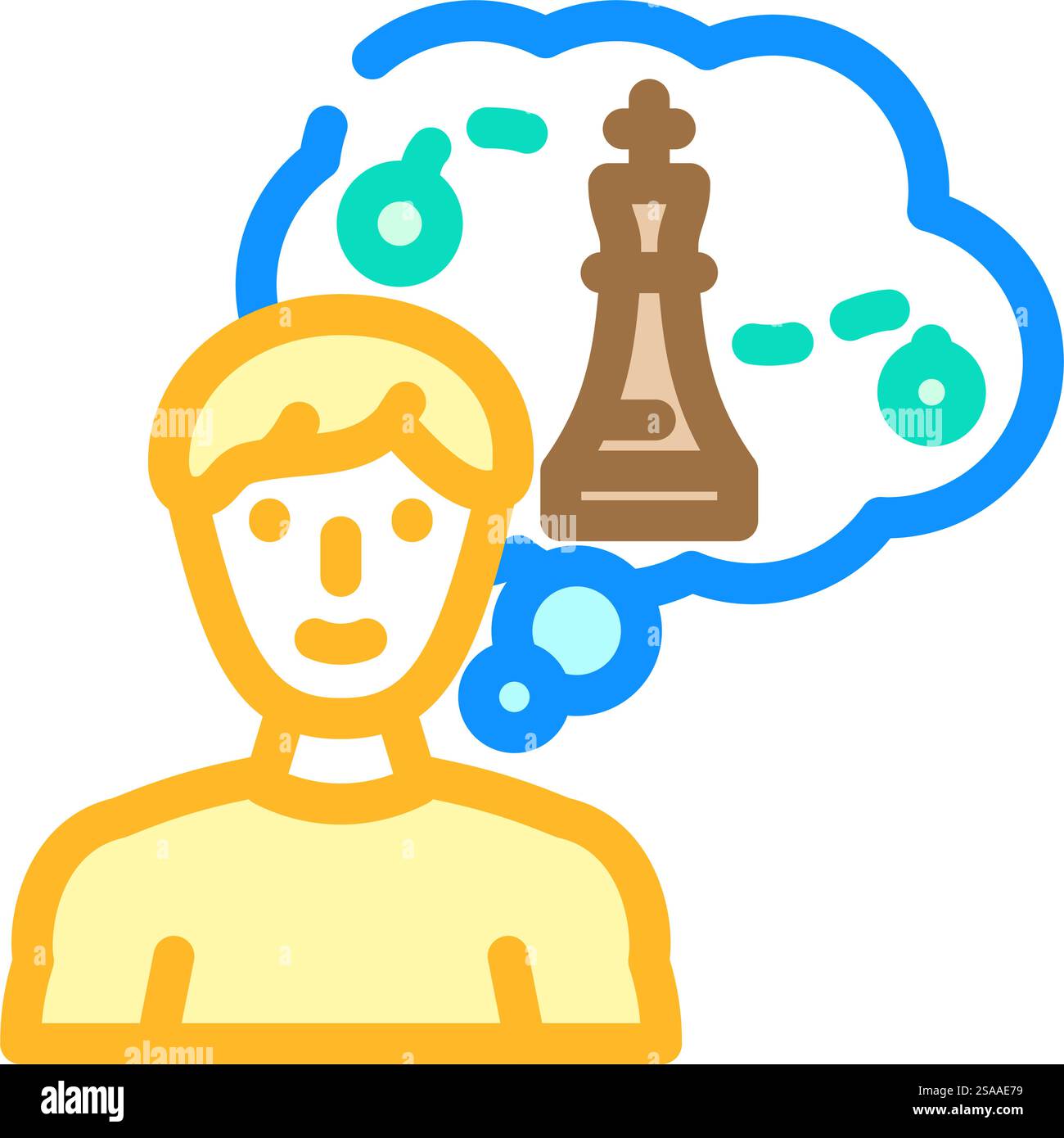 strategic thinking success life color icon vector. strategic thinking ...