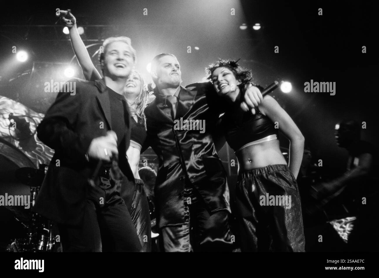 BOYZONE 1998 TOUR: Michael Graham and Keith Duffy of the Irish Boy Band ...