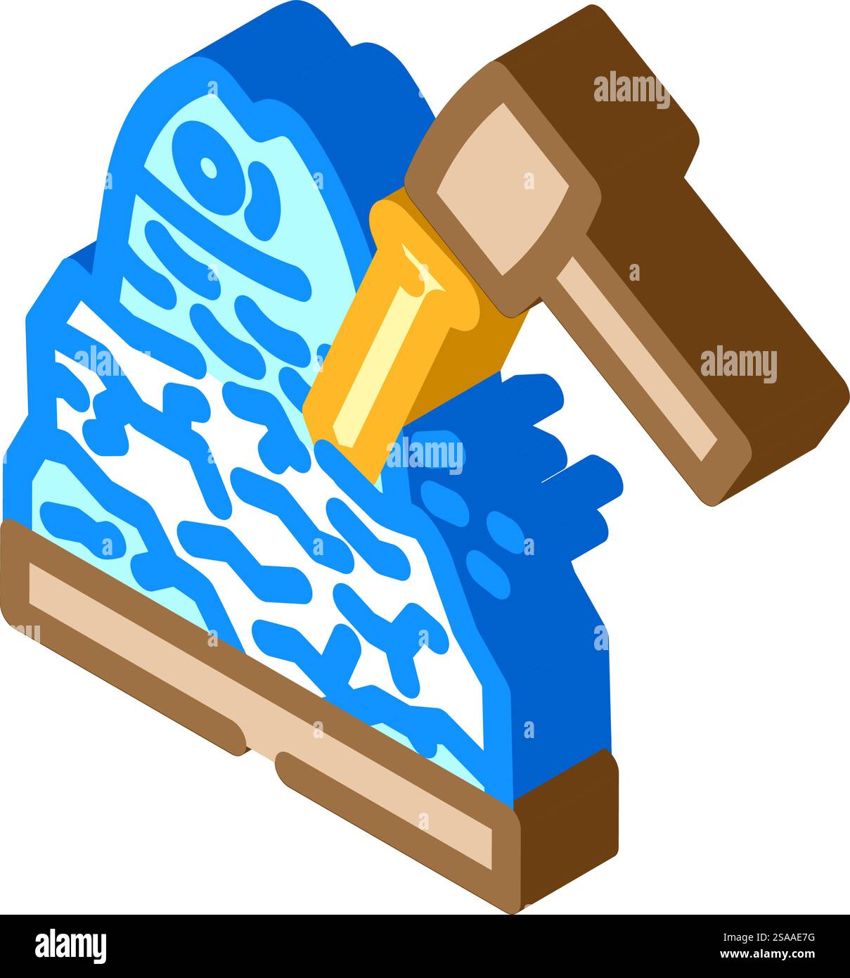 ice sculpture winter isometric icon vector. ice sculpture winter sign ...