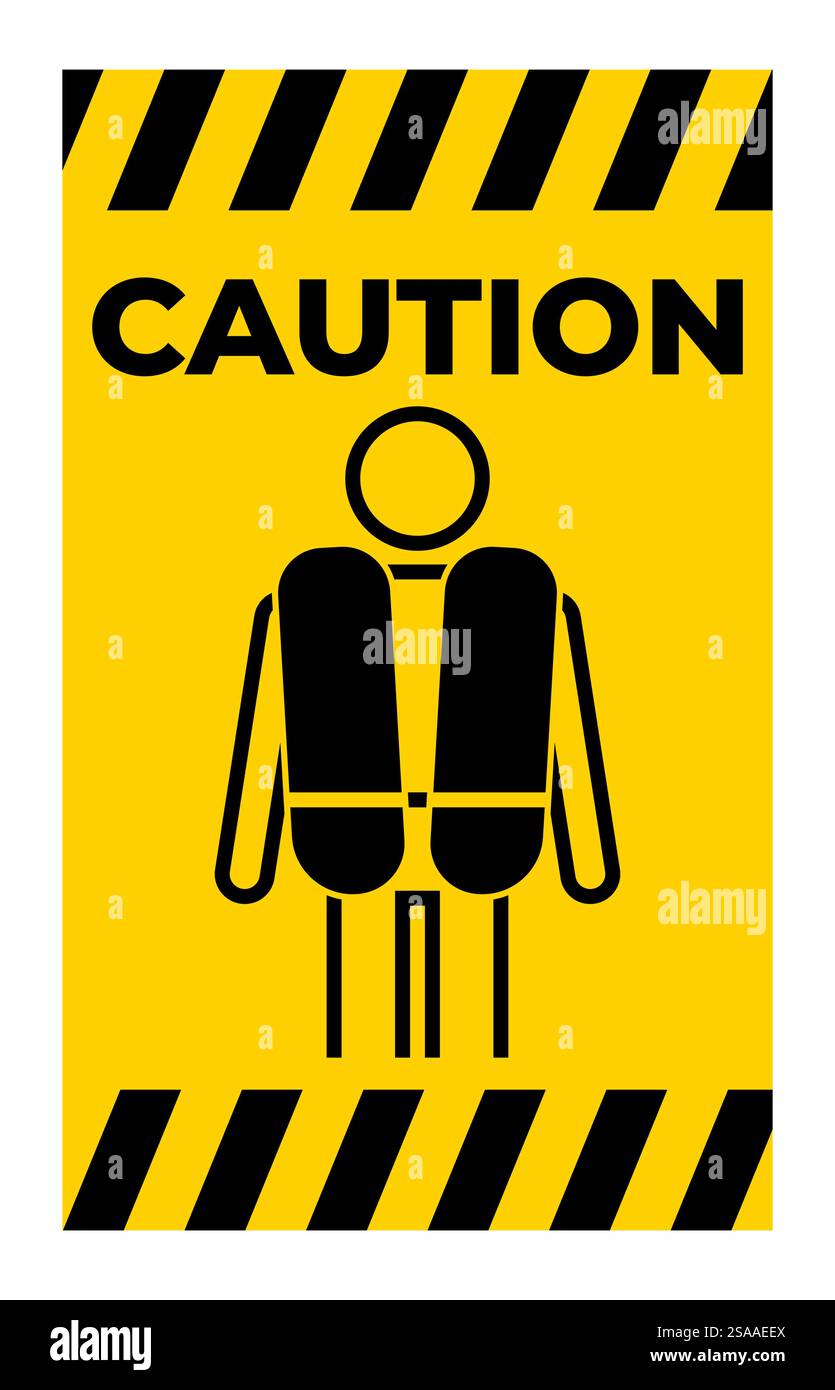 Water Safety Sign Attention, Life Jackets Must Be Worn Stock Vector ...