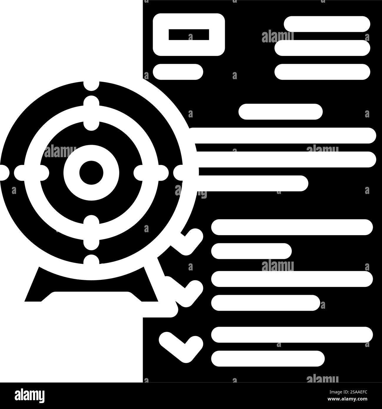 goal setting success life glyph icon vector. goal setting success life sign. isolated symbol ...