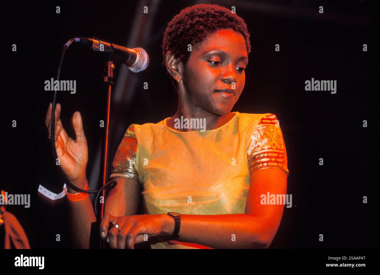 CARLEEN ANDERSON, CONCERT, 1998: Soul singer Carleen Anderson playing ...