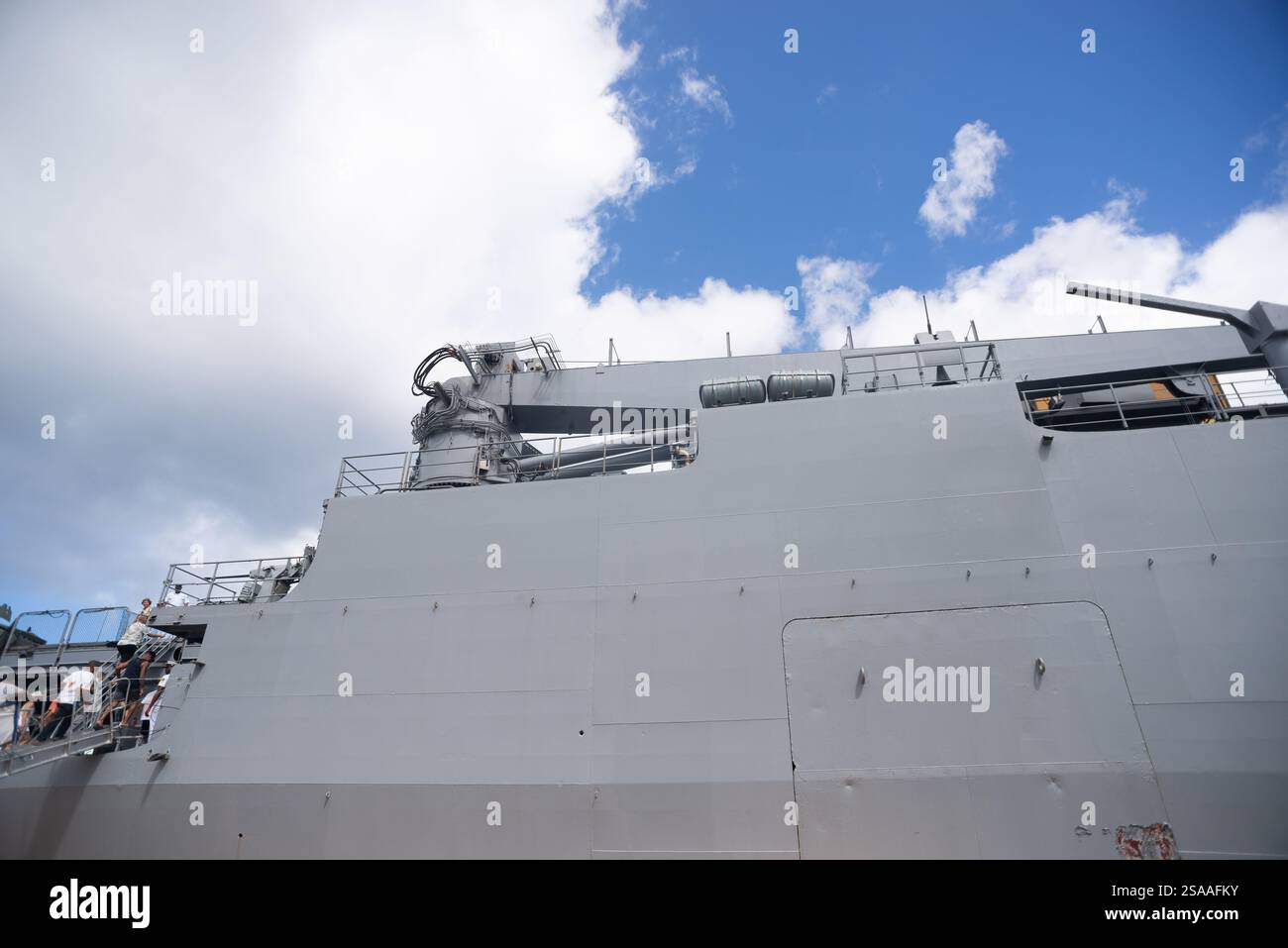 Salvador, Bahia, Brazil - January 26, 2025: View of the Navy ship Bahia ...