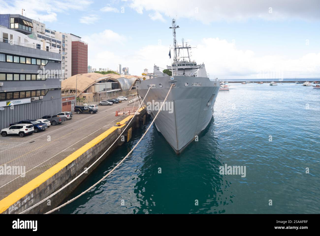 Salvador, Bahia, Brazil - January 26, 2025: View of the ship Almirante ...