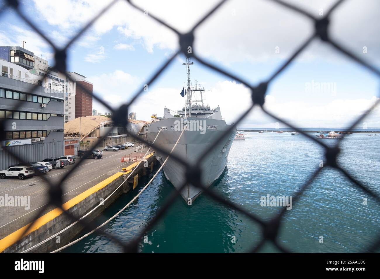 Salvador, Bahia, Brazil - January 26, 2025: View of the ship Almirante ...