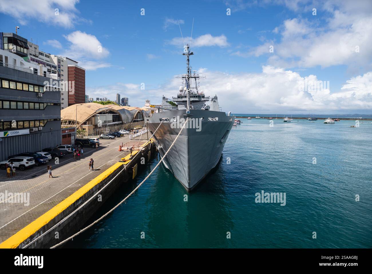 Salvador, Bahia, Brazil - January 26, 2025: View of a Navy ship open ...