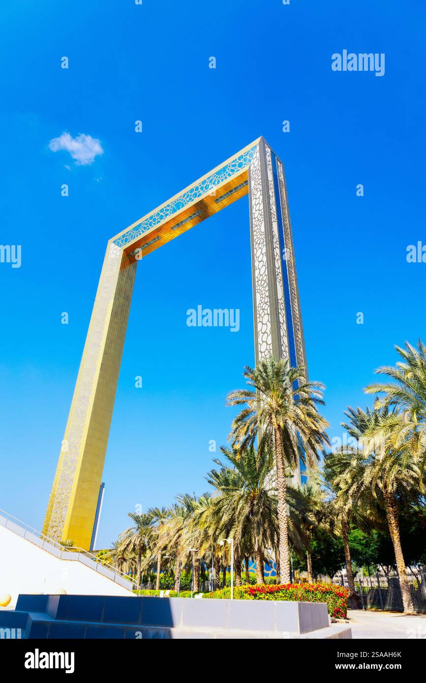 Dubai, UAE - December 9, 2024: Dubai Picture Frame. Largest gold frame ...
