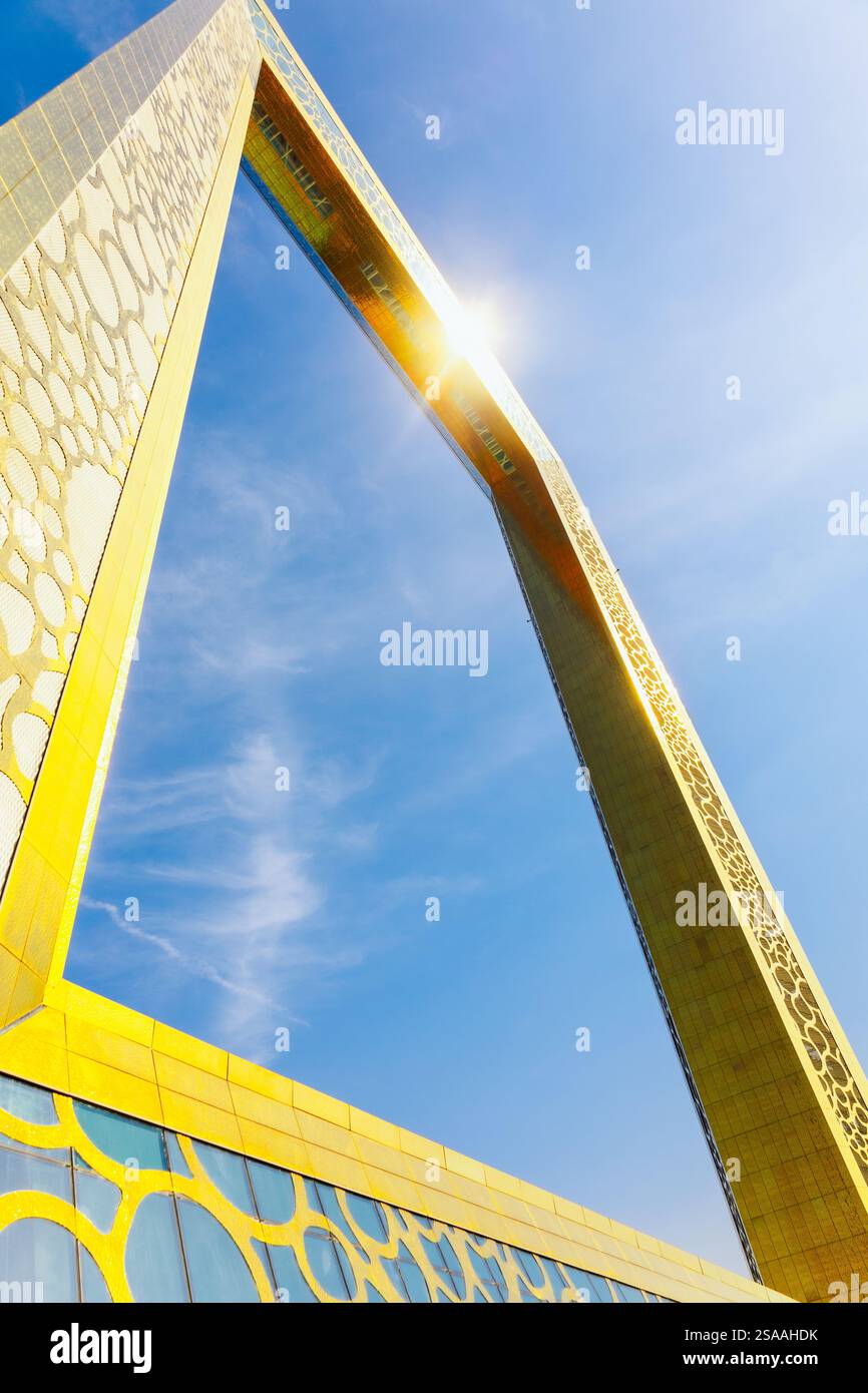 Dubai, UAE - December 9, 2024: Dubai Picture Frame. Largest gold frame ...
