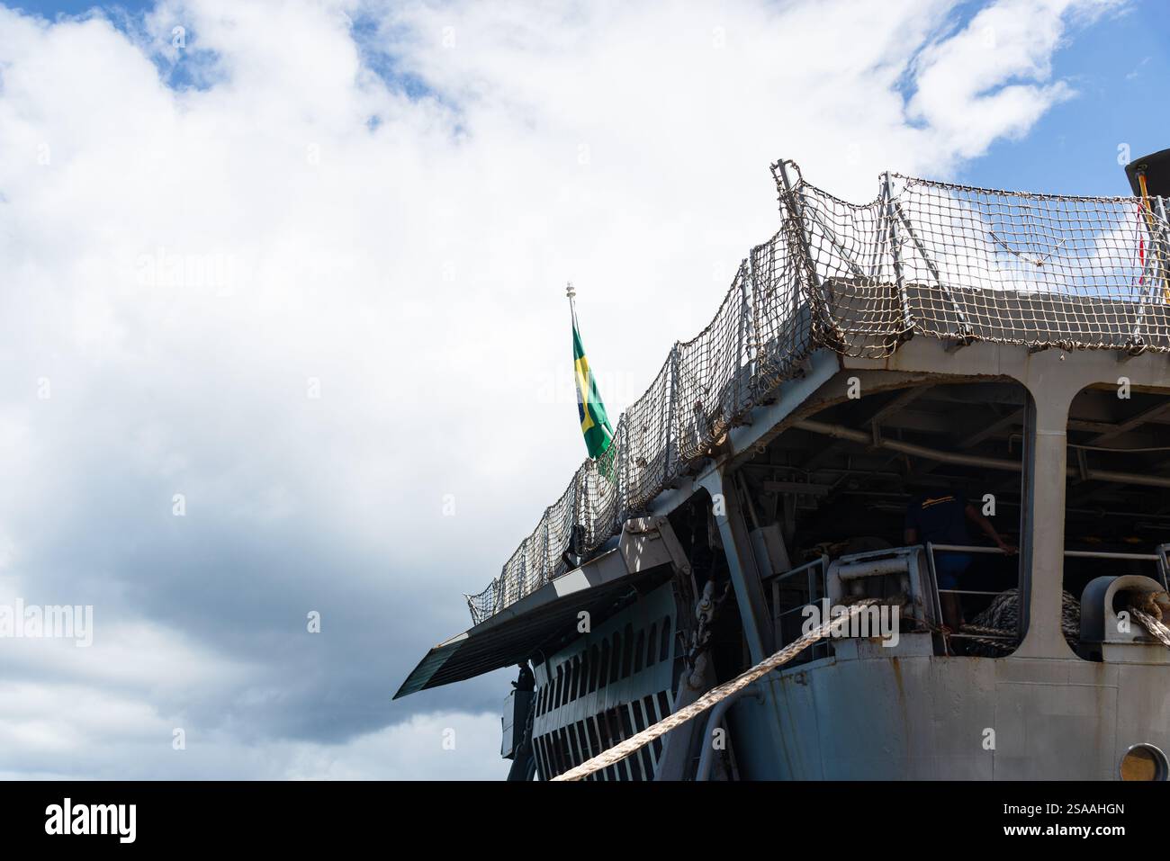 Salvador, Bahia, Brazil - January 26, 2025: Brazilian Navy ship docked ...