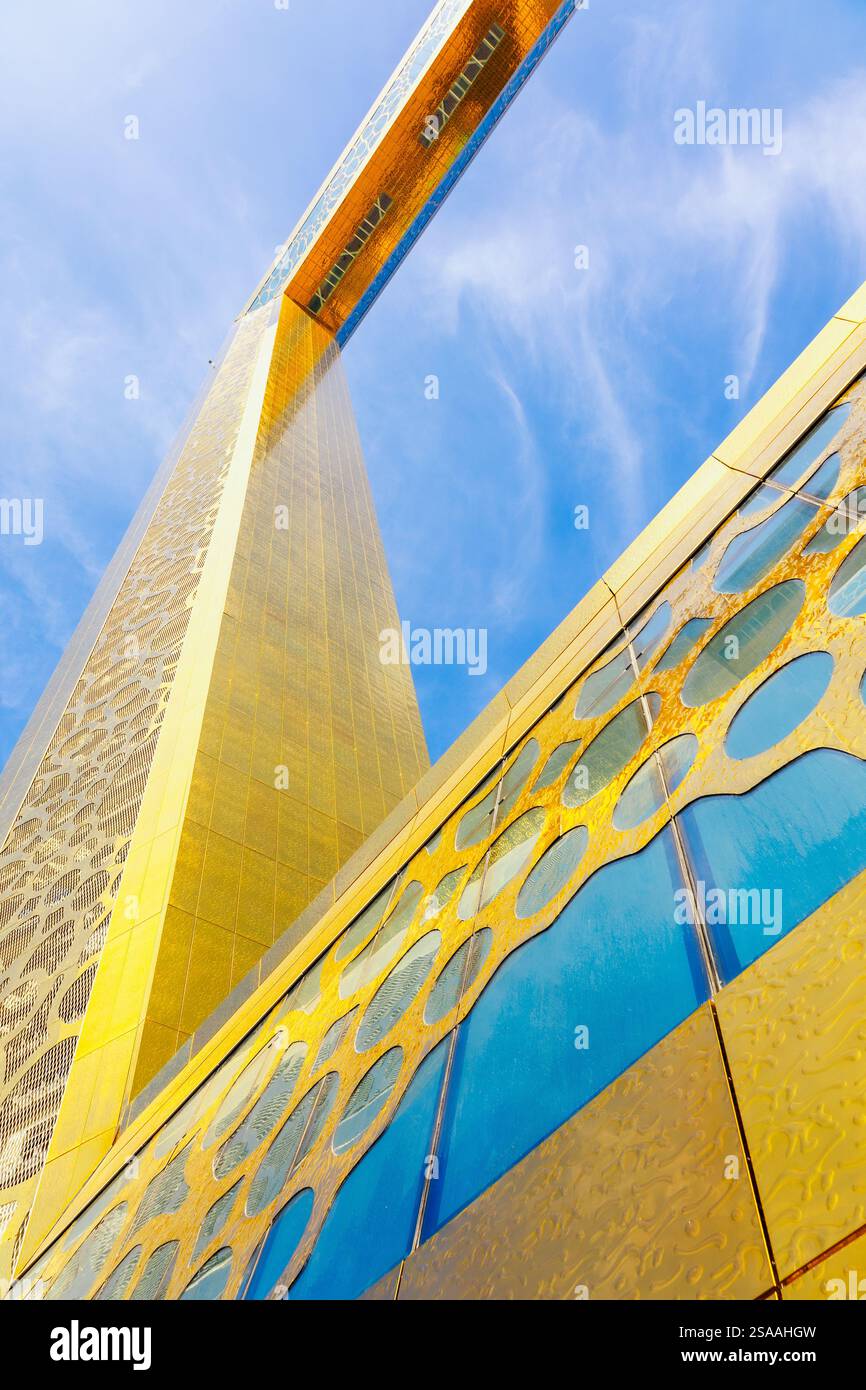 Dubai, UAE - December 9, 2024: Dubai Picture Frame. Largest gold frame ...