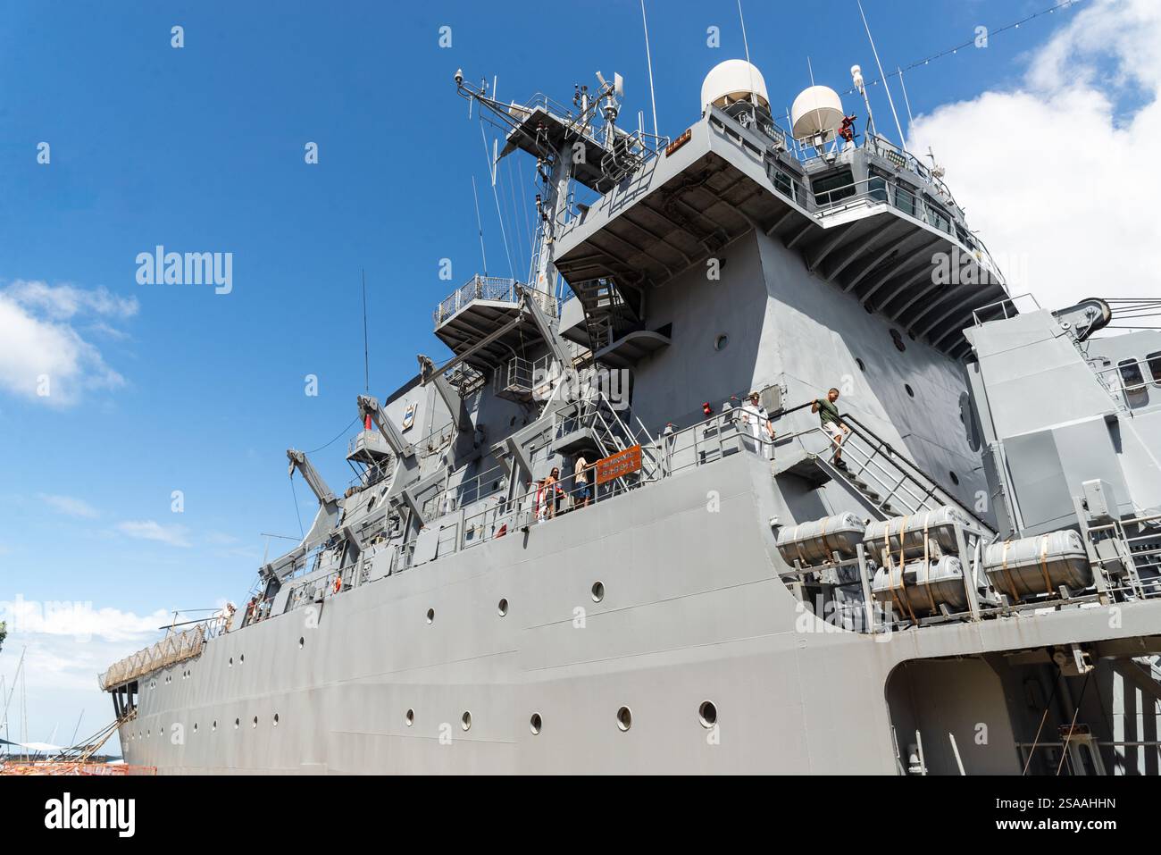 Salvador, Bahia, Brazil - January 26, 2025: View of a Navy ship open ...