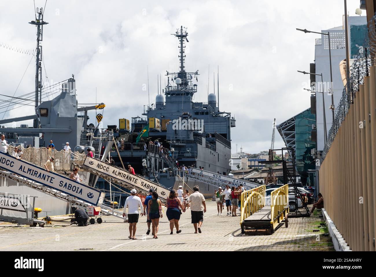 Salvador, Bahia, Brazil - January 26, 2025: People are seen visiting ...