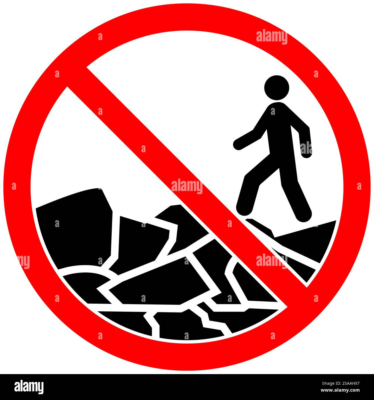 Blue sign warning no Cut Out Stock Images & Pictures - Alamy