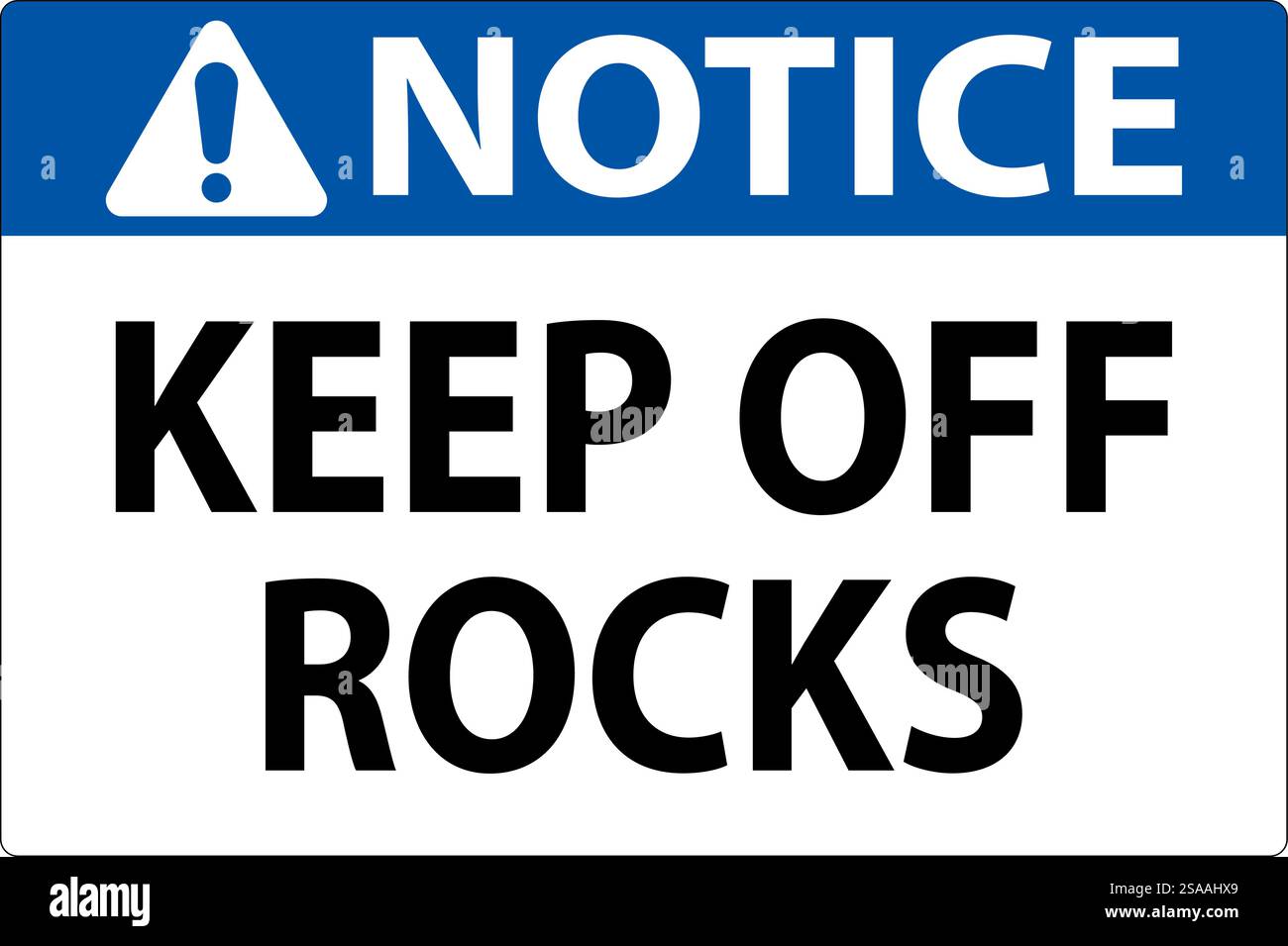 Blue and white notice sign Stock Vector Images - Alamy