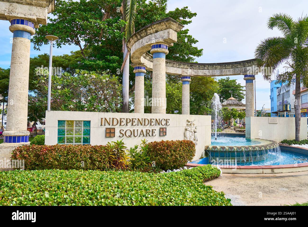 Bridgetown, Barbados, Caribbean - January 7, 2025: Independence Square ...
