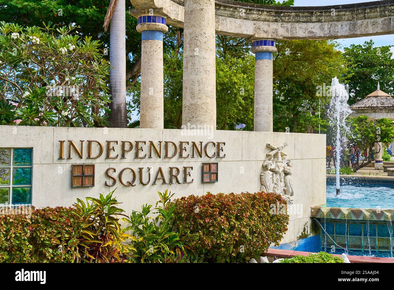 Bridgetown, Barbados, Caribbean - January 7, 2025: Independence Square ...