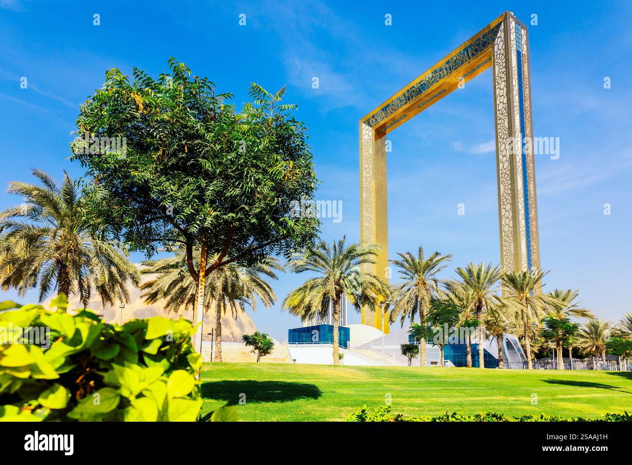 Dubai, UAE - December 9, 2024: Dubai Picture Frame. Largest gold frame ...