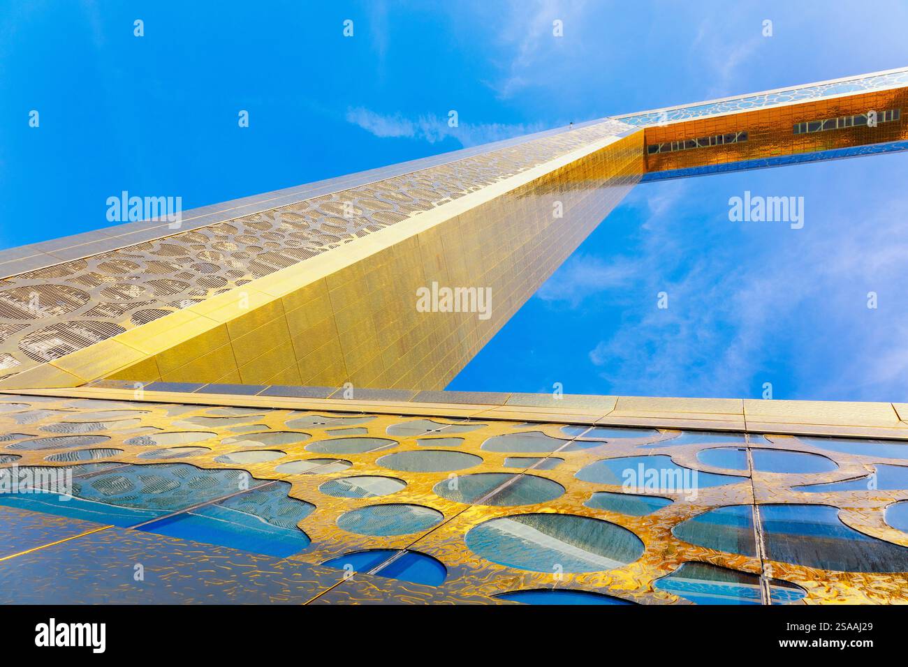 Dubai, UAE - December 9, 2024: Dubai Picture Frame. Largest gold frame ...