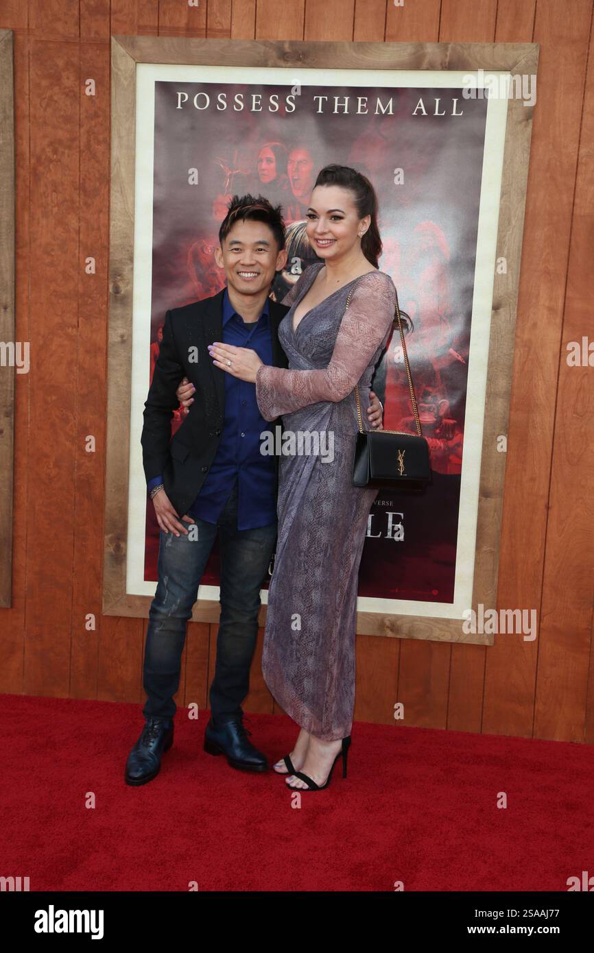 James Wan and Ingrid Bisu at Warner Bros. Pictures and New Line Cinema 'ANNABELLE COMES HOMES ...