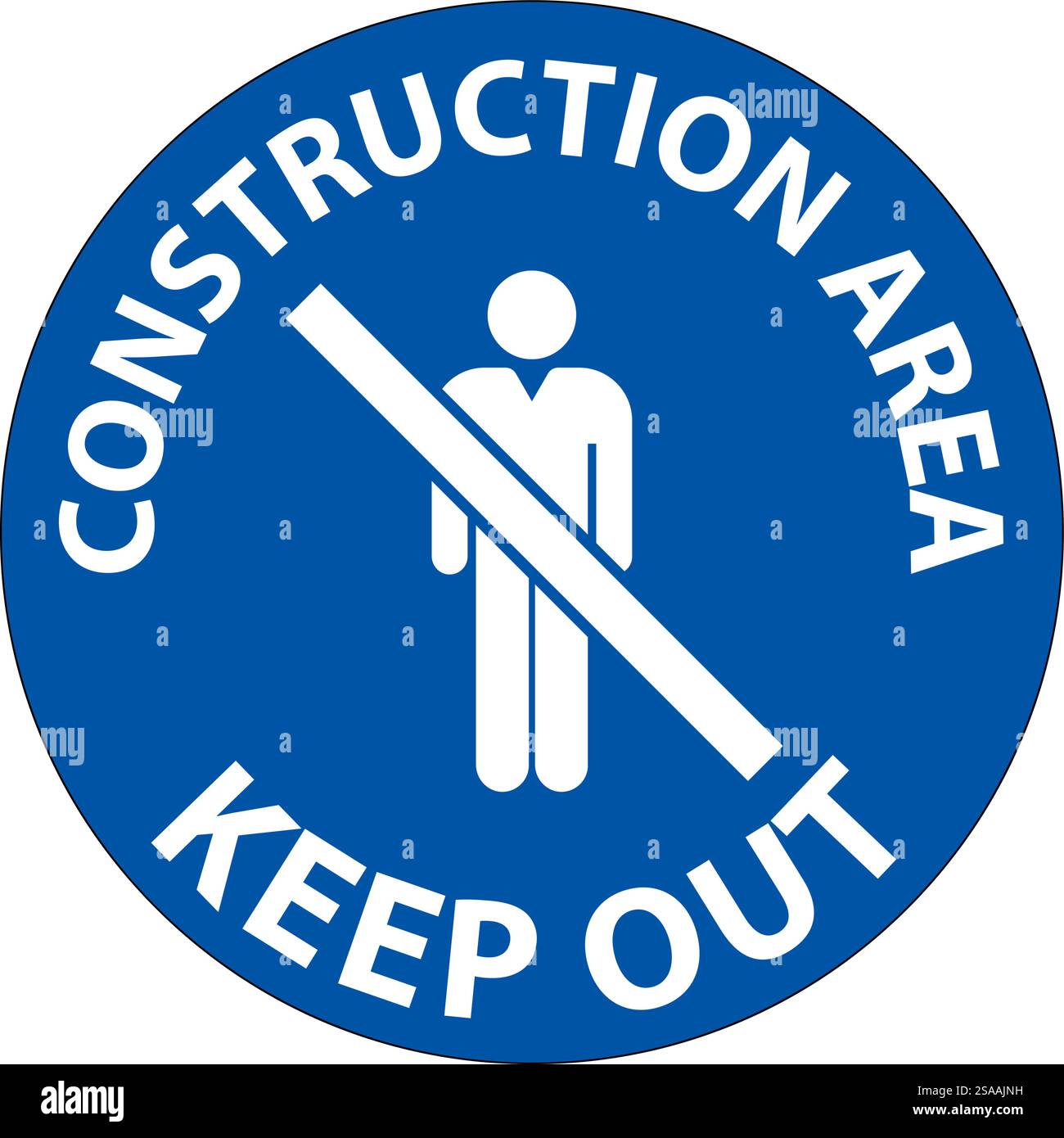 Notice Sign Construction Area - Keep Out Stock Vector Image & Art - Alamy
