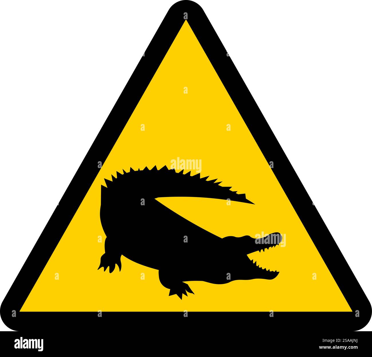 Alligator Sign, Alligator Area Sign Stock Vector Image & Art - Alamy
