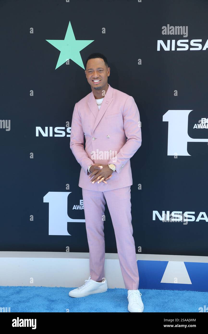 Terrence J at the BET Awards, Arrivals, Microsoft Theater, Los Angeles ...