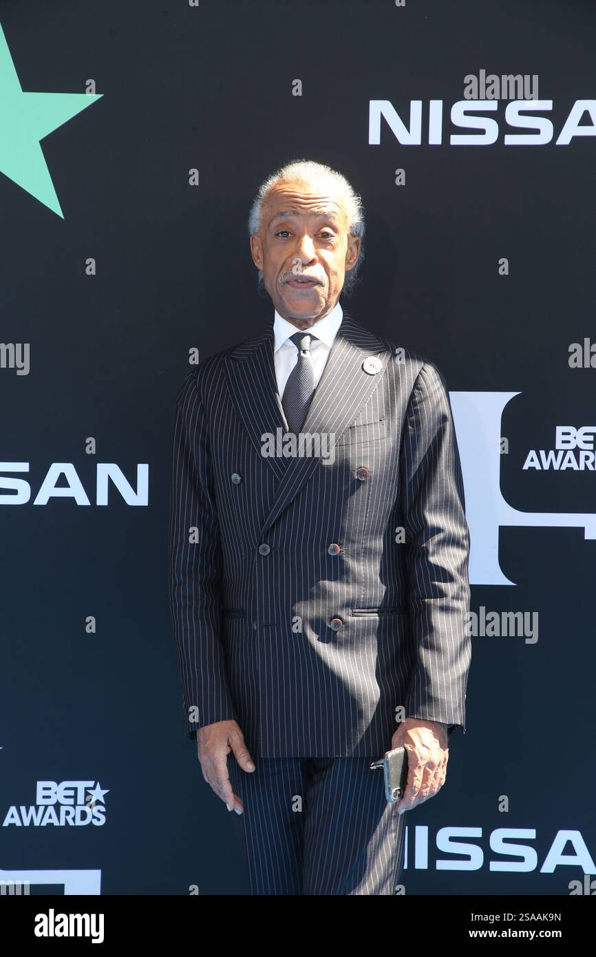 Reverend Al Sharpton at the BET Awards, Arrivals, Microsoft Theater ...