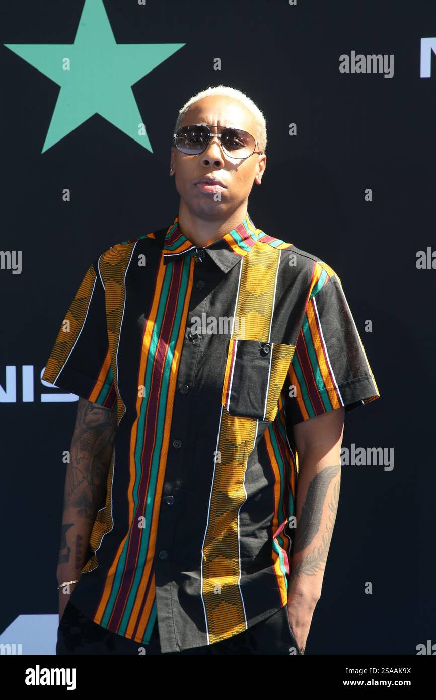 Lena Waithe at the BET Awards, Arrivals, Microsoft Theater, Los Angeles ...
