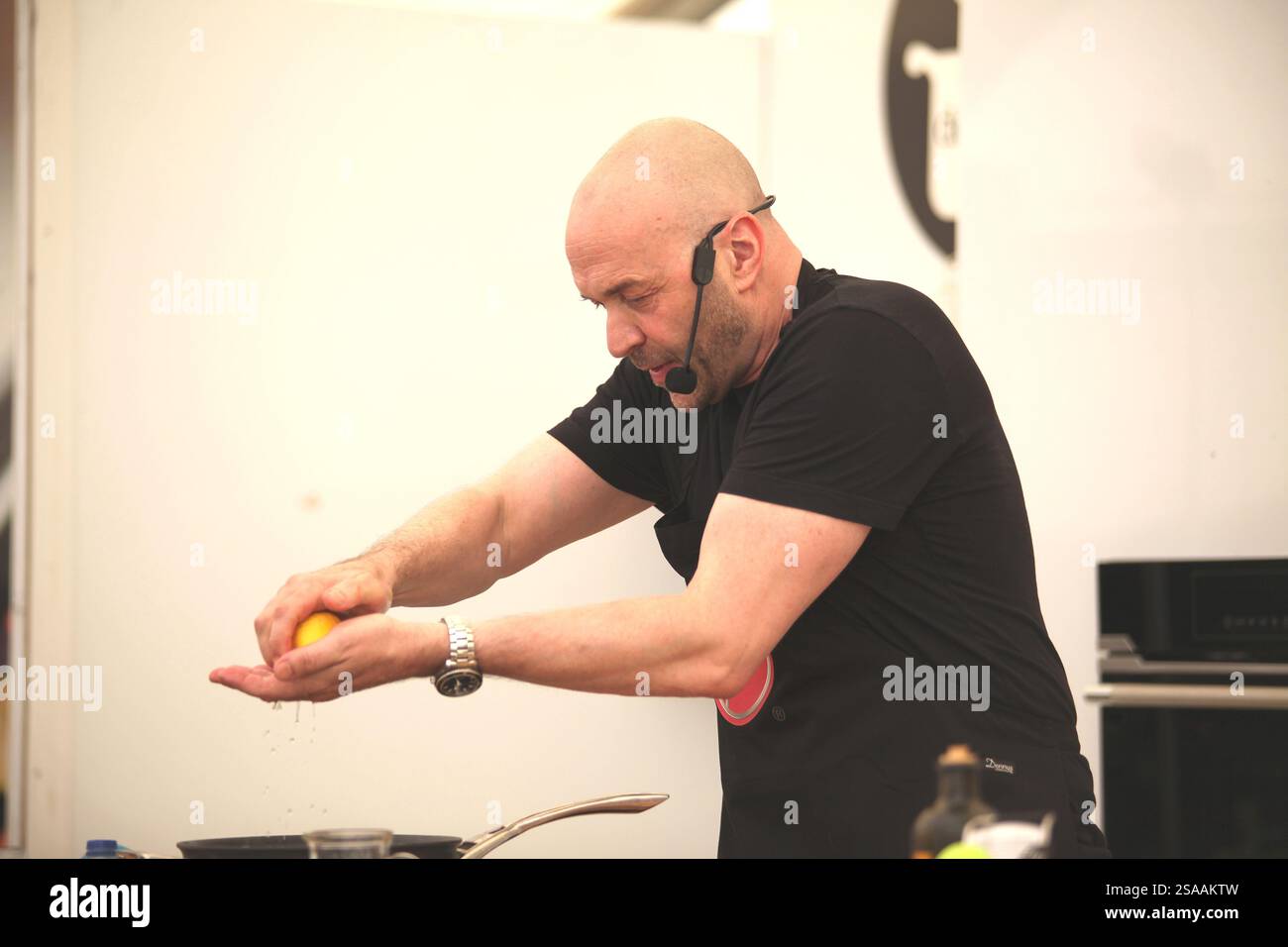 Chef Simon Rimmer giving a cookery display 22nd June 2019 Stock Photo ...