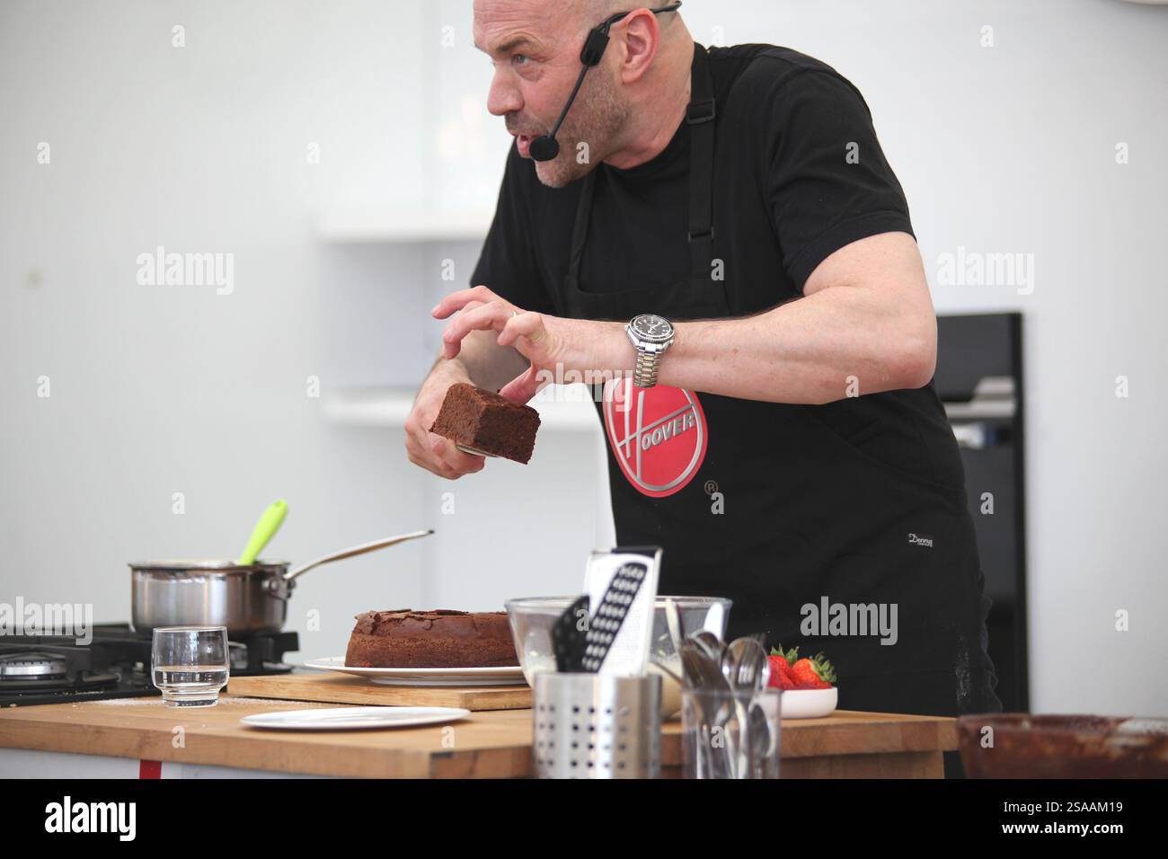 Chef Simon Rimmer giving a cookery display 22nd June 2019 Stock Photo ...