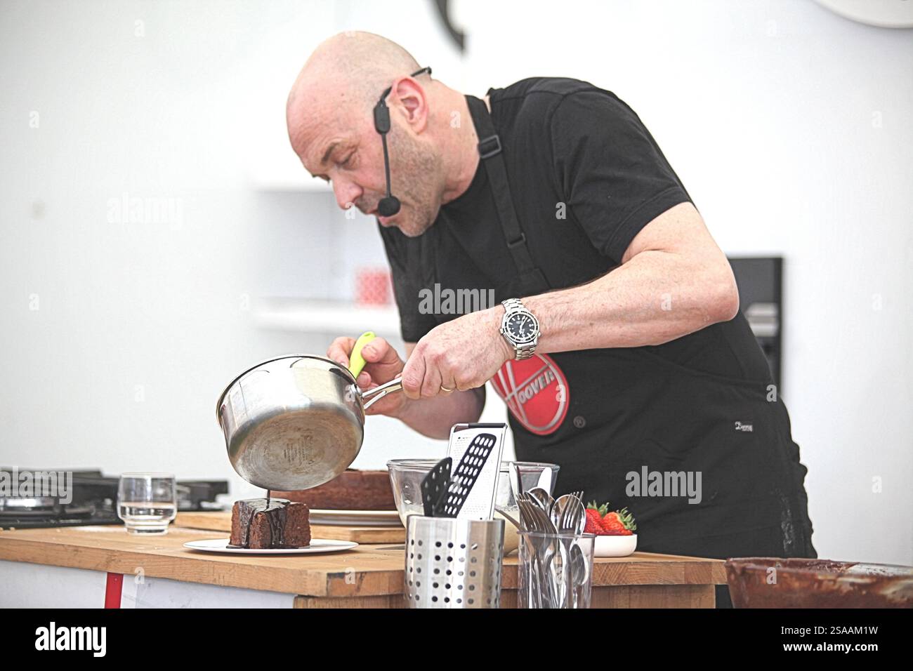 Chef Simon Rimmer giving a cookery display 22nd June 2019 Stock Photo ...