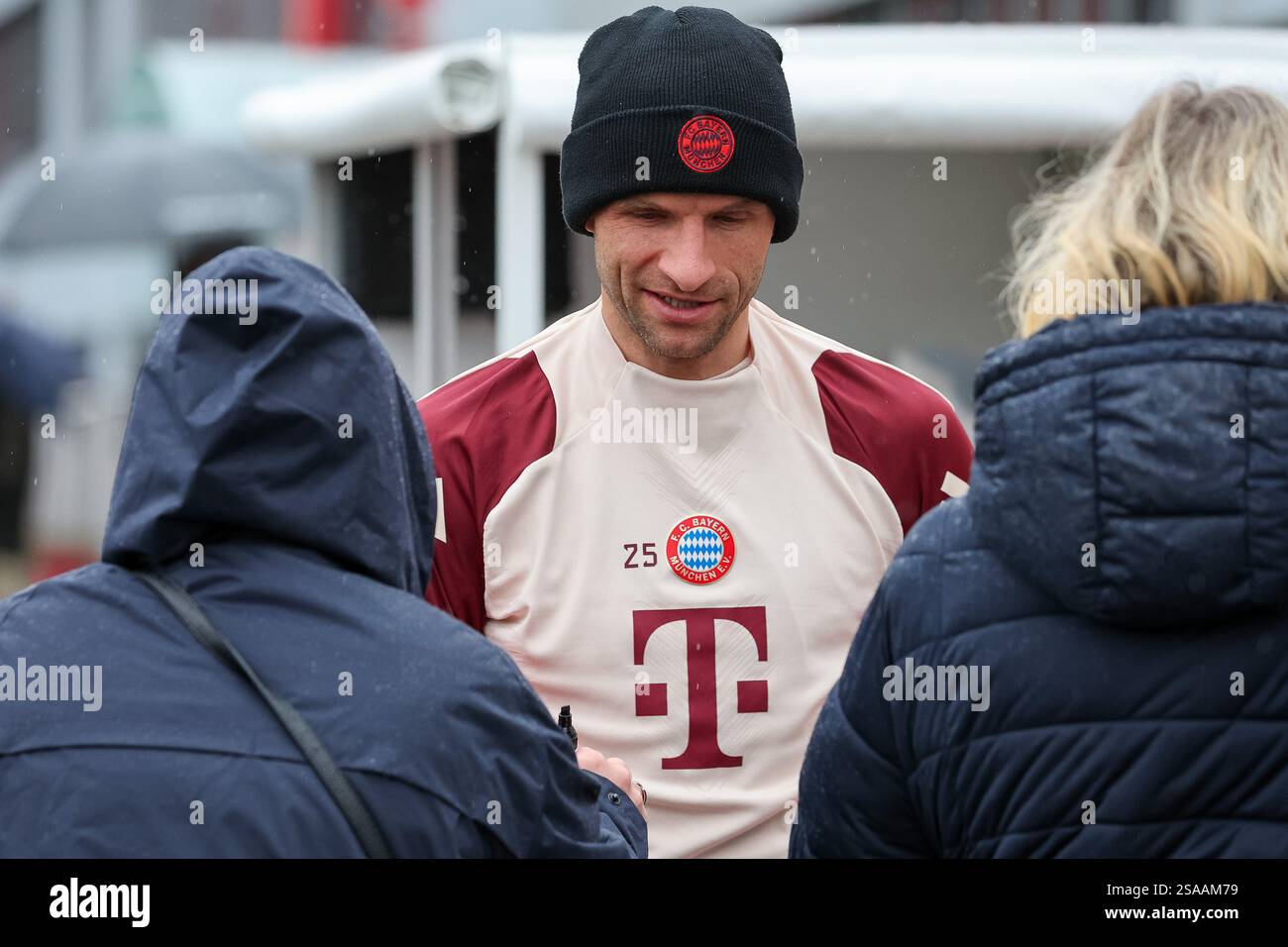 Thomas Mueller (FC Bayern Muenchen, #25), GER, Abschlusstraining, SK Slovan Bratislava, Fussball ...
