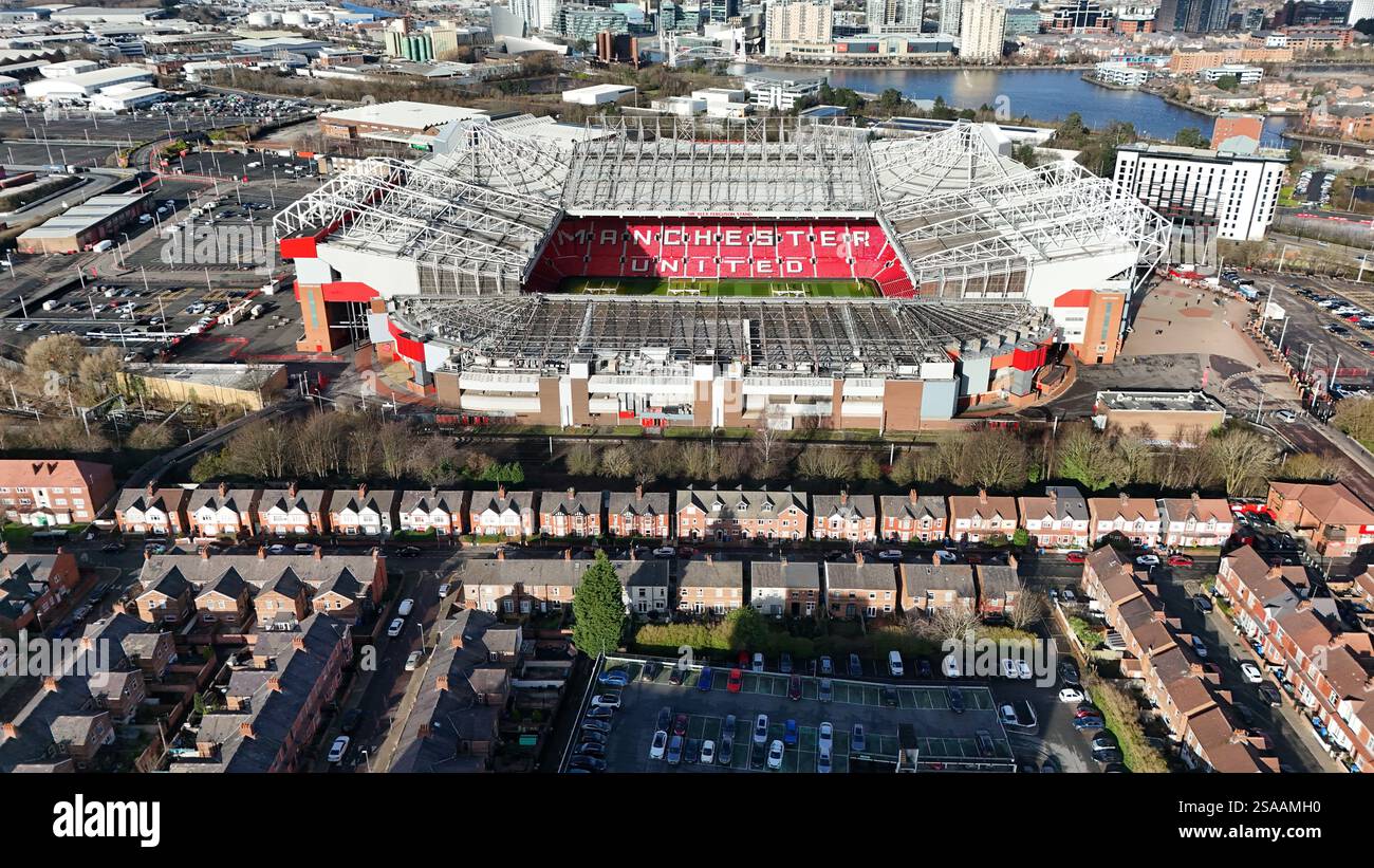 A general view of Old Trafford, home of Manchester United. A new or ...