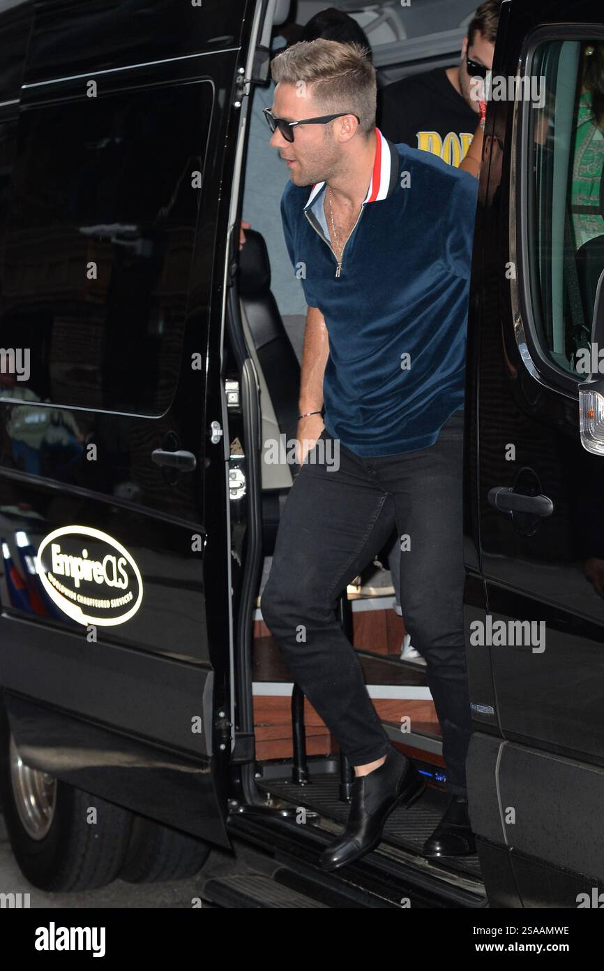 Julian Edelman arriving to tape an appearance on 'The Late Show with ...