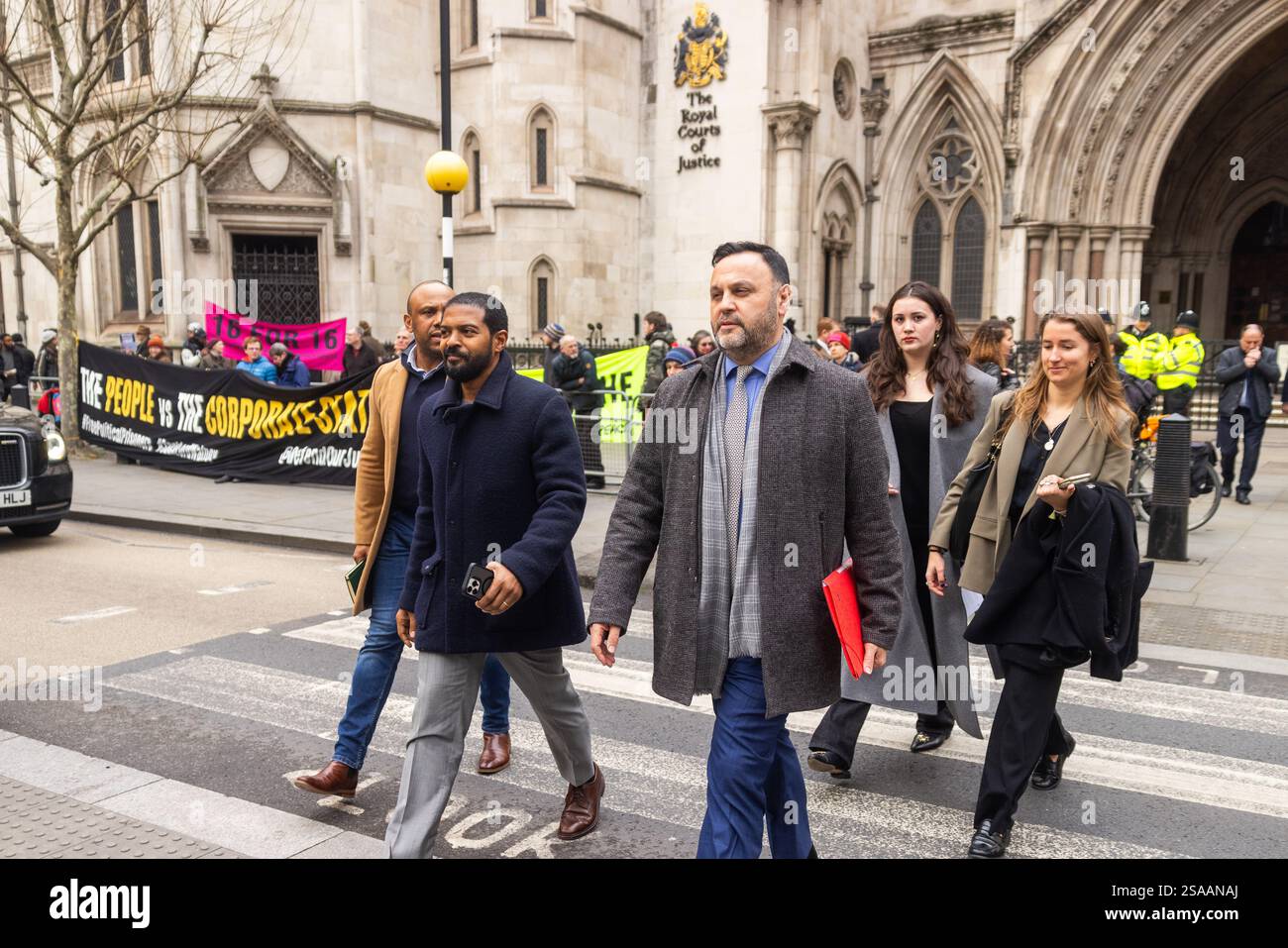 London, UK. 29 JAN, 2025. Actor Noel Clarke outside the Royal Court of ...