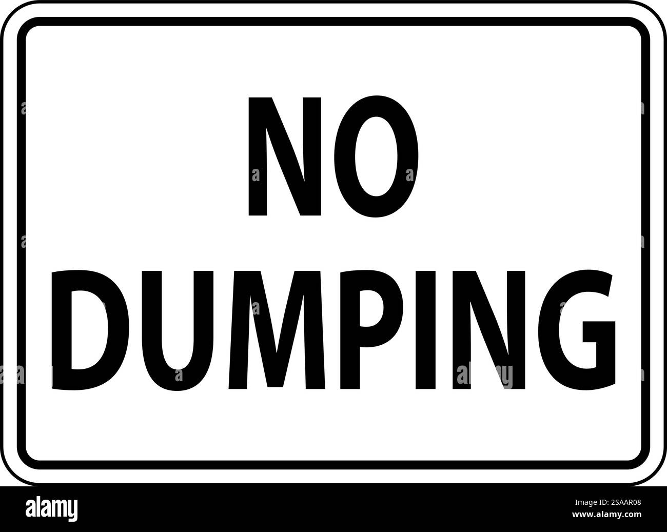 Symbol No Dumping Sign Stock Vector Image & Art - Alamy