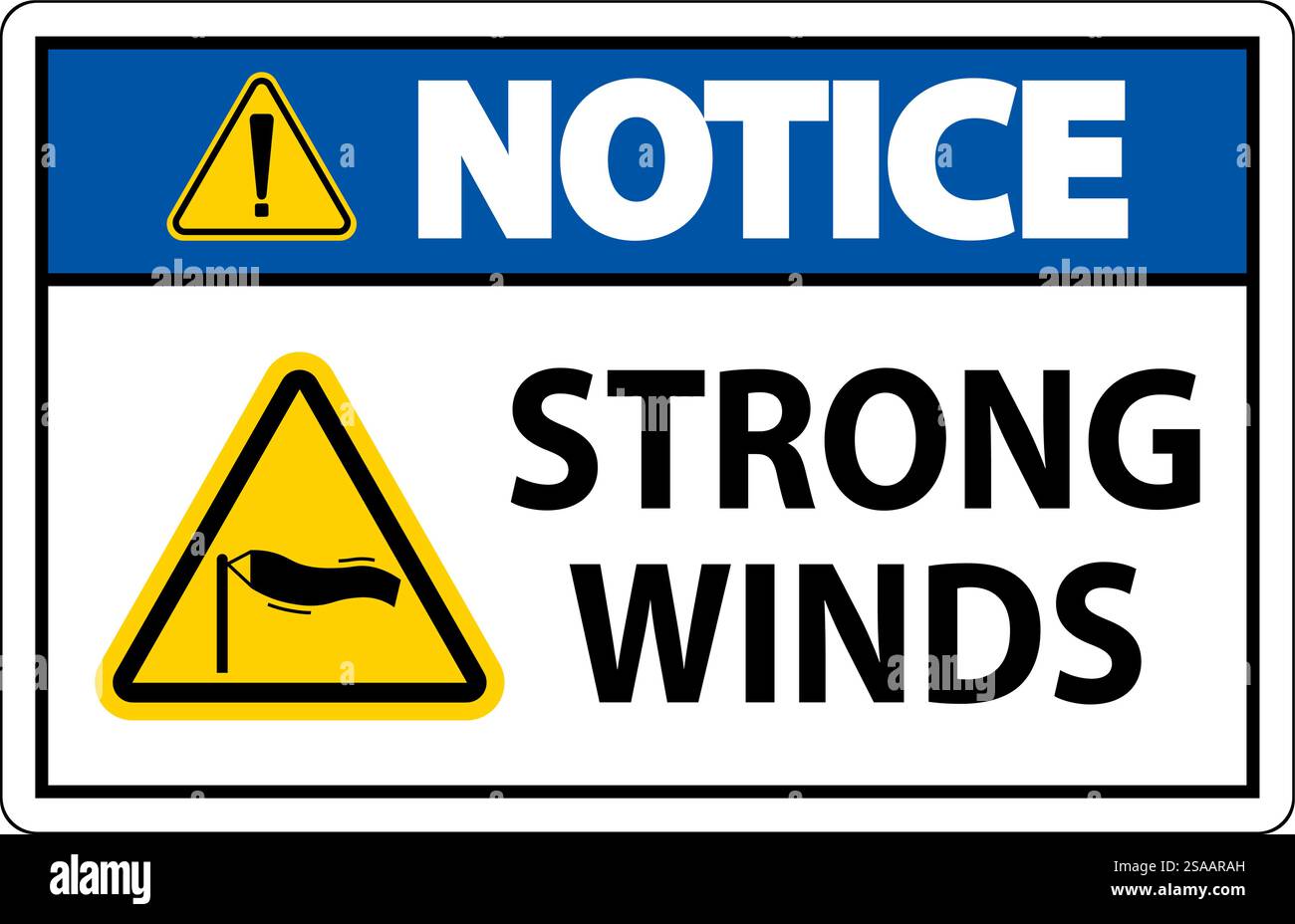 Water Safety Sign Notice - Strong Winds Stock Vector Image & Art - Alamy