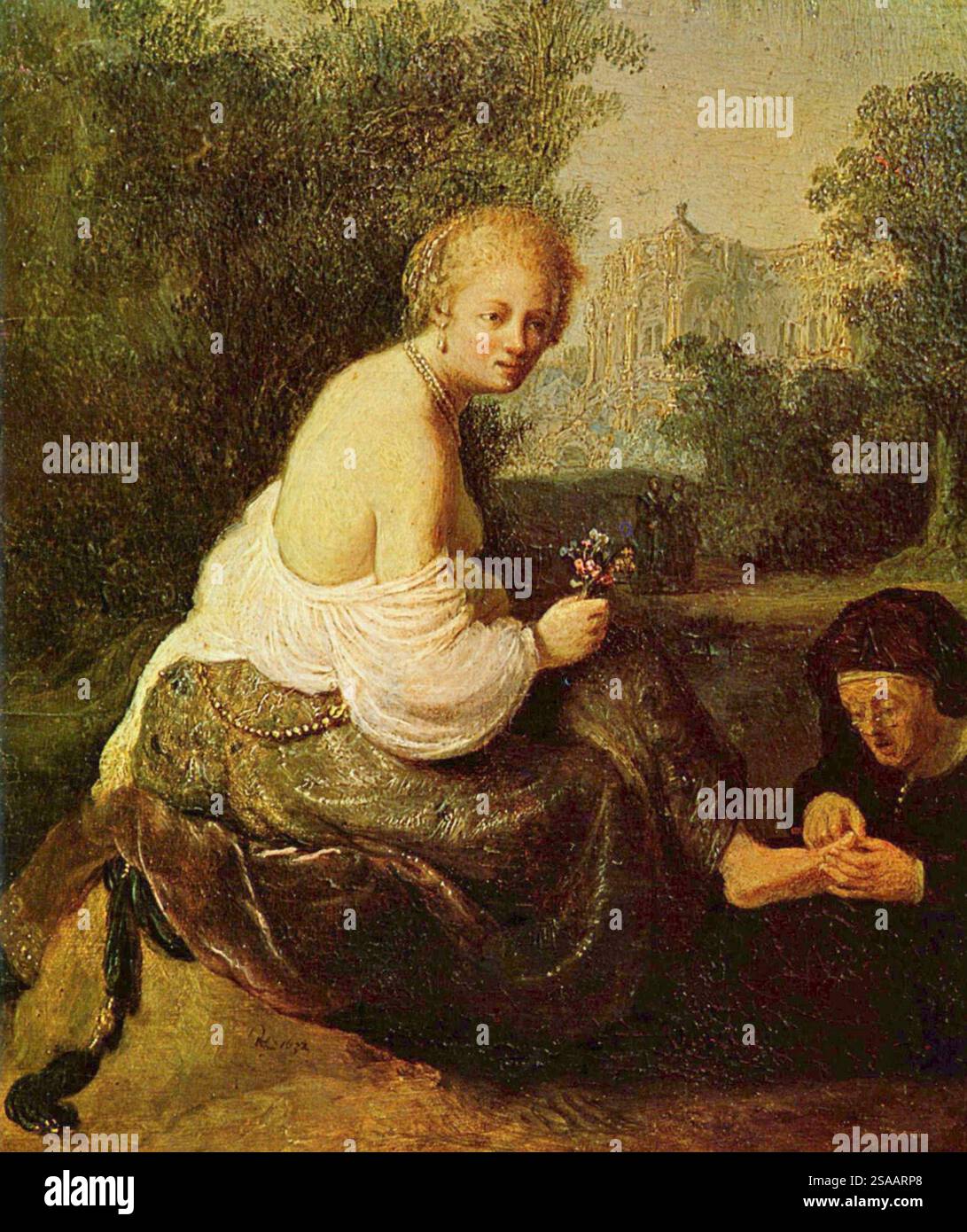 Bathsheba at her bath Possibly after Rembrandt Formerly attributed to ...