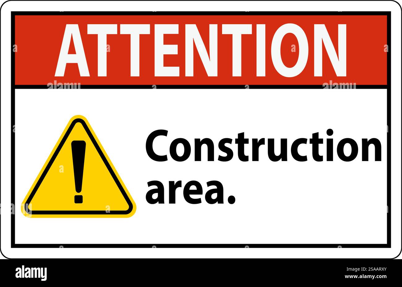 Attention zone border Stock Vector Images - Alamy