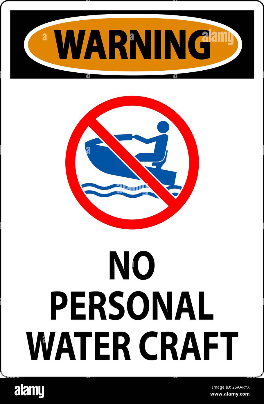 Personal watercraft prohibited Stock Vector Images - Alamy