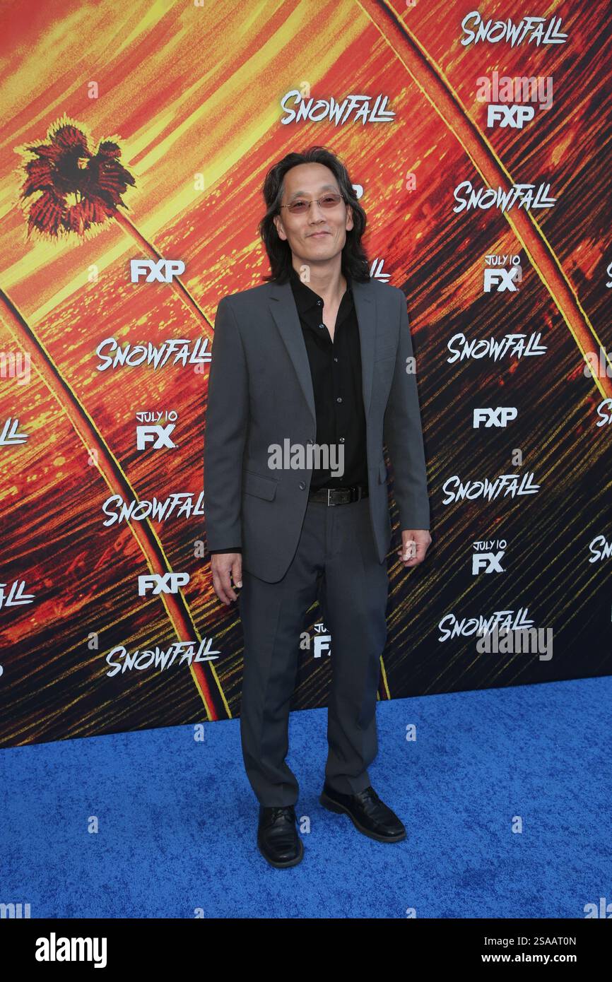 Leonard Chang arrive at the premiere of FX's "Snowfall" Season 3 at ...