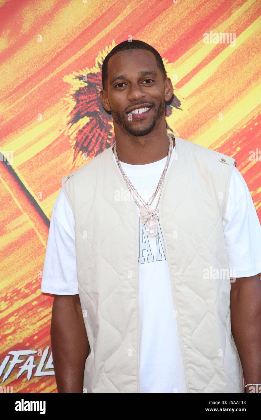 Victor Cruz arrive at the premiere of FX's "Snowfall" Season 3 at ...