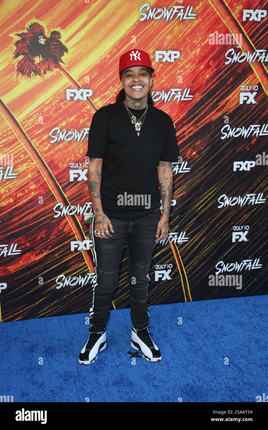 Siya arrive at the premiere of FX's "Snowfall" Season 3 at Bovard ...