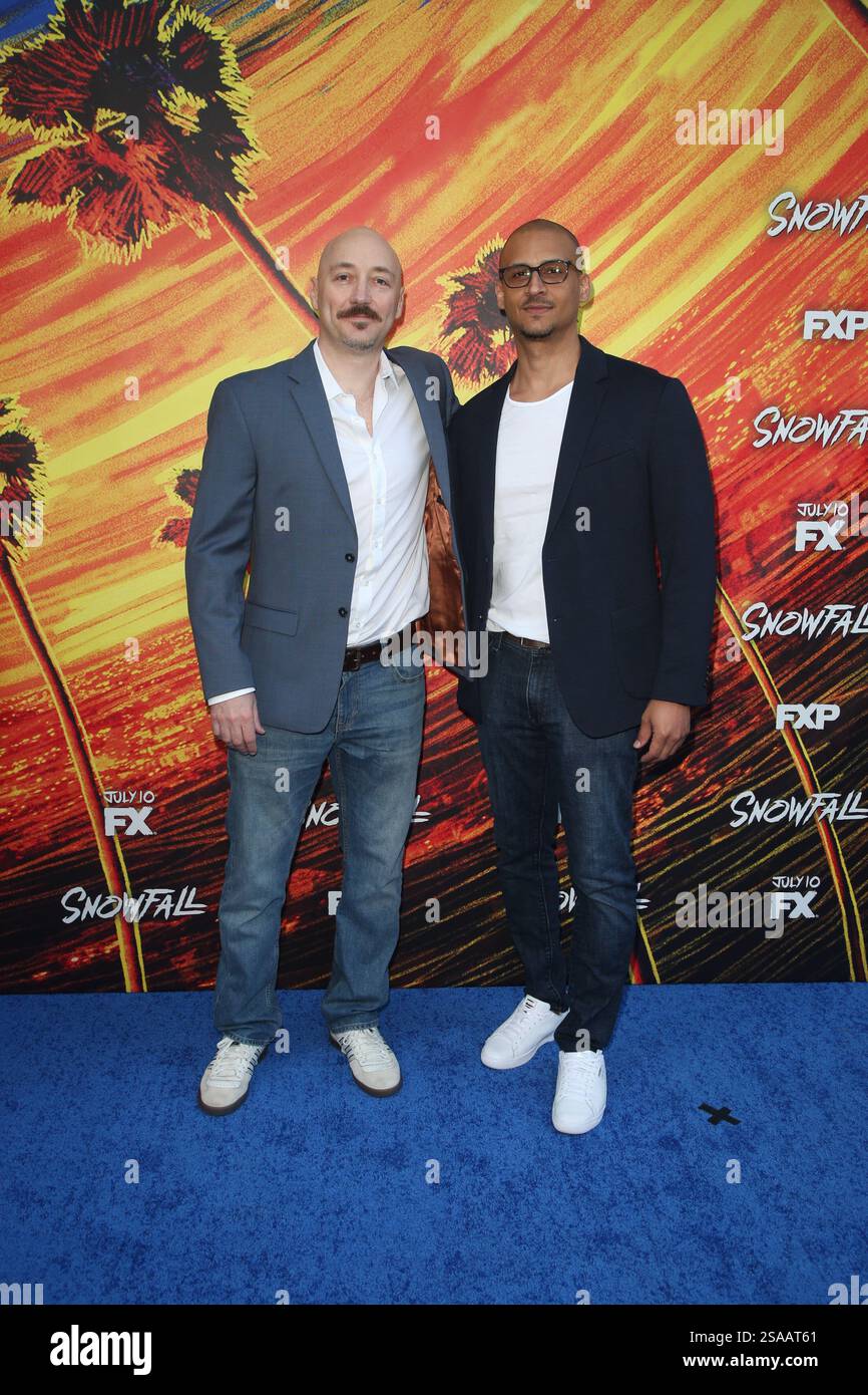 Enzo Mileti, Scott Wilson arrive at the premiere of FX's "Snowfall ...