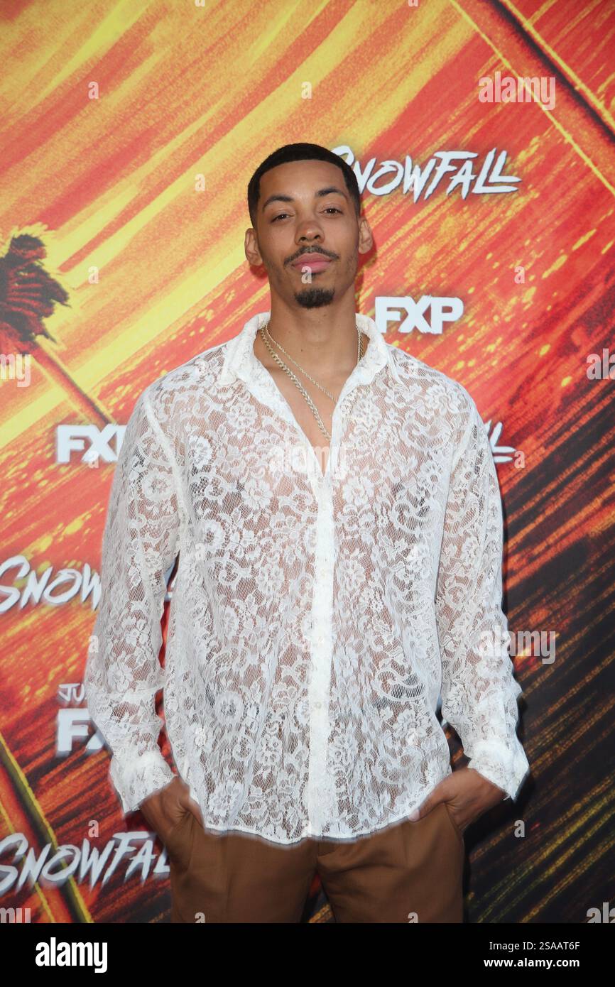 Melvin Gregg arrive at the premiere of FX's "Snowfall" Season 3 at ...