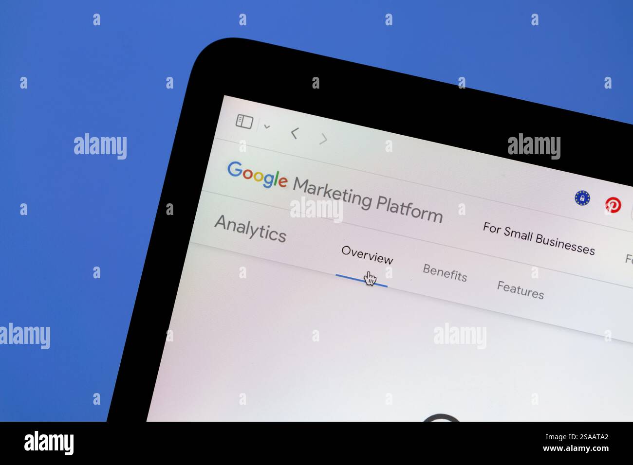 Ostersund, Sweden - Jan 12 2025: Google Marketing Platform webpage ...