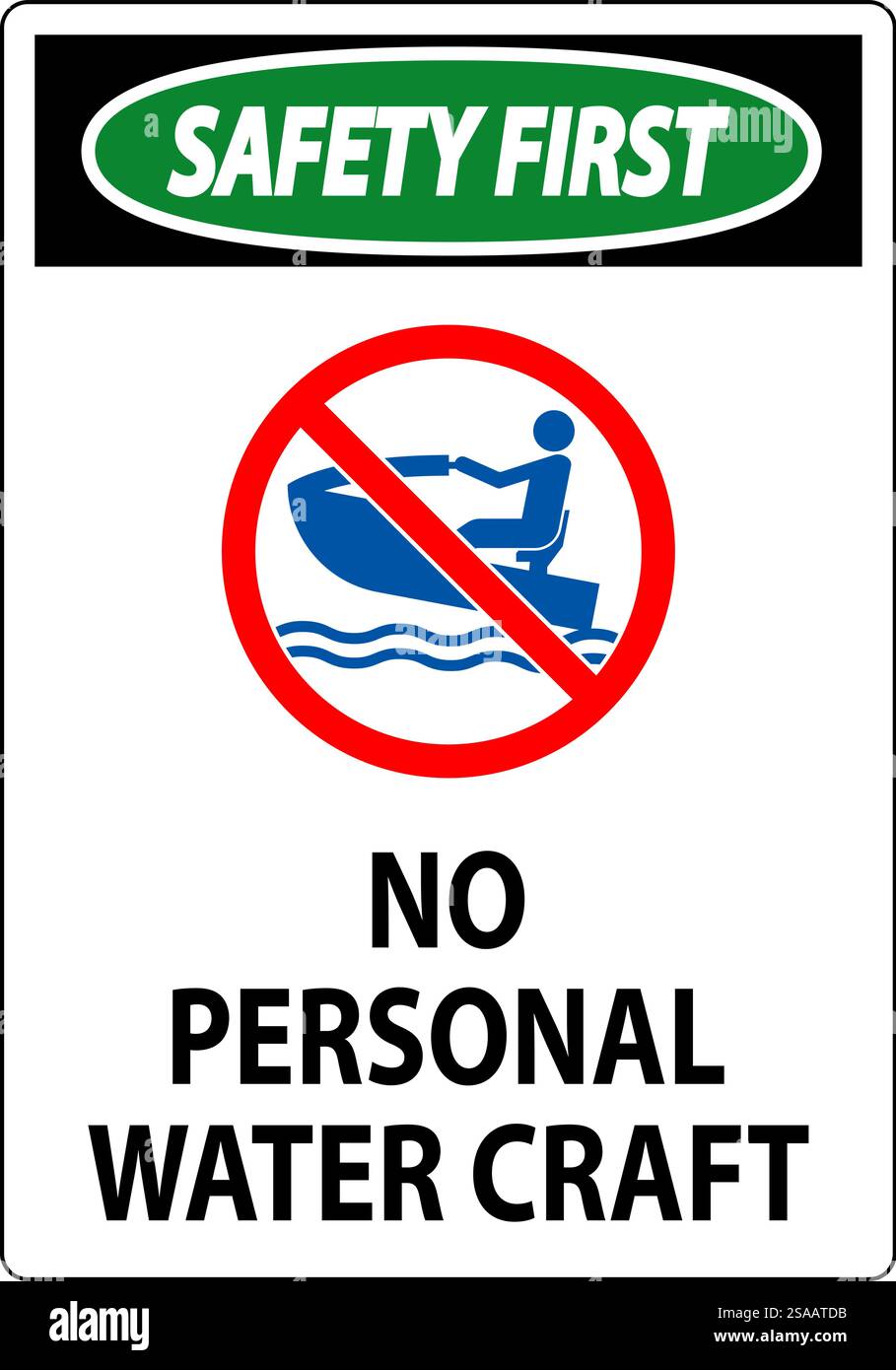 Personal watercraft prohibited Stock Vector Images - Alamy