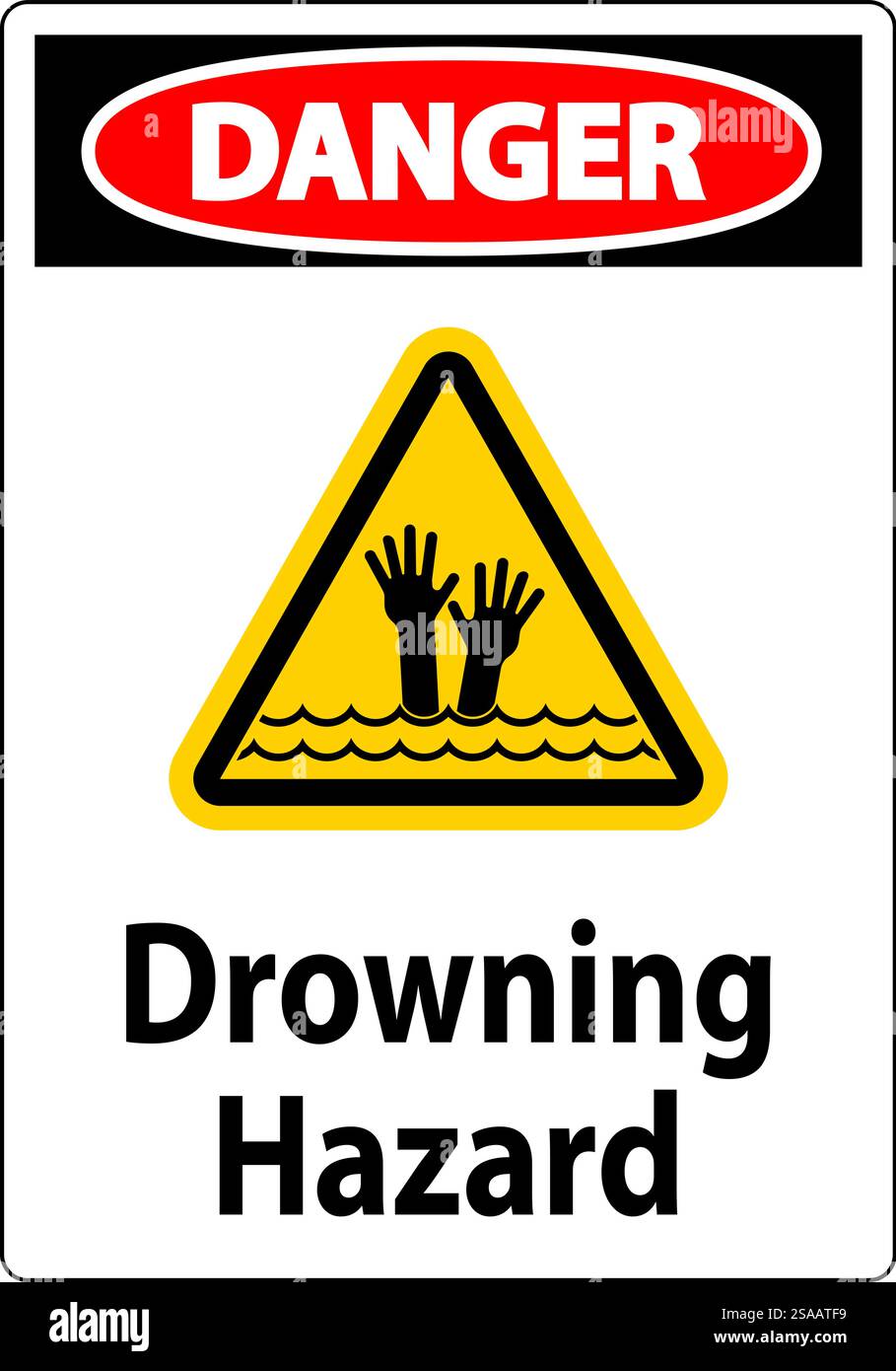 Danger sign drowning hazard hi-res stock photography and images - Alamy